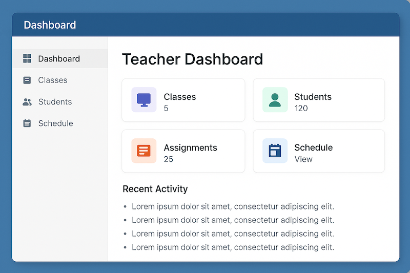 Teacher Dashboard